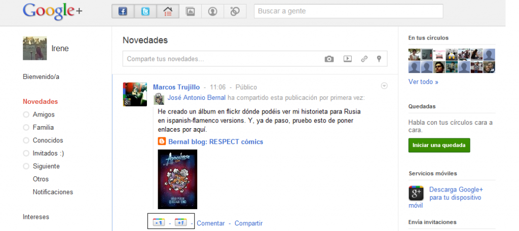 INSTALA el BOTÓN -1 en GOOGLE PLUS, la red social de GOOGLE | ADNFriki
